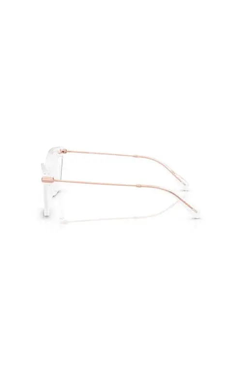 Michael Kors 54mm Square Full Rim Eyeglasses - Transparent