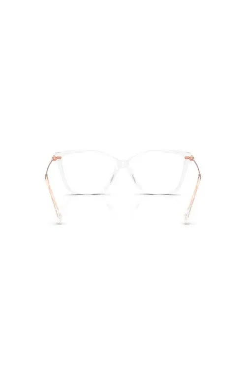 Michael Kors 54mm Square Full Rim Eyeglasses - Transparent