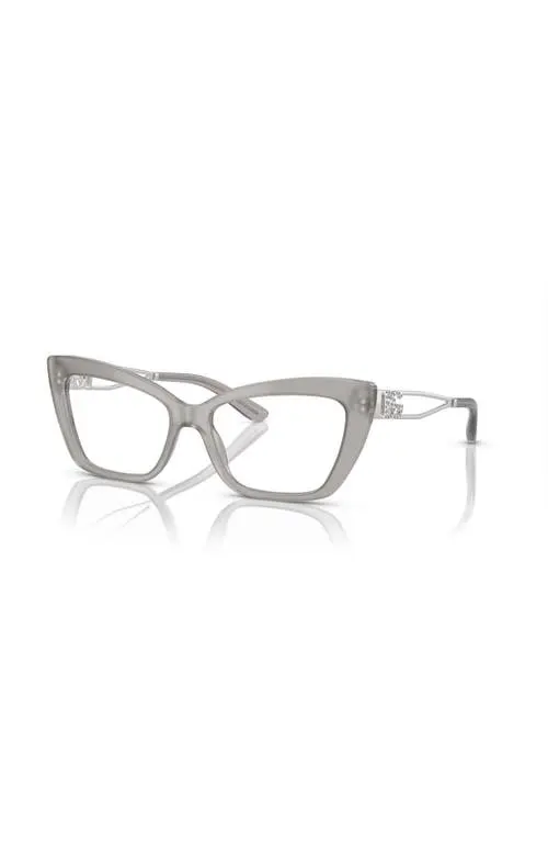 Dolce & Gabbana 55mm Cat Eye Optical Glasses - Grey