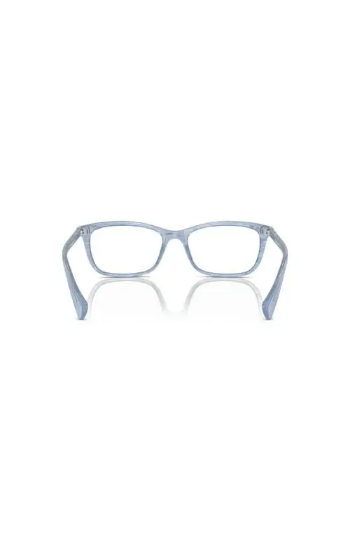 Ralph Lauren 51mm Rectangle Full Rim Eyeglasses - Blue