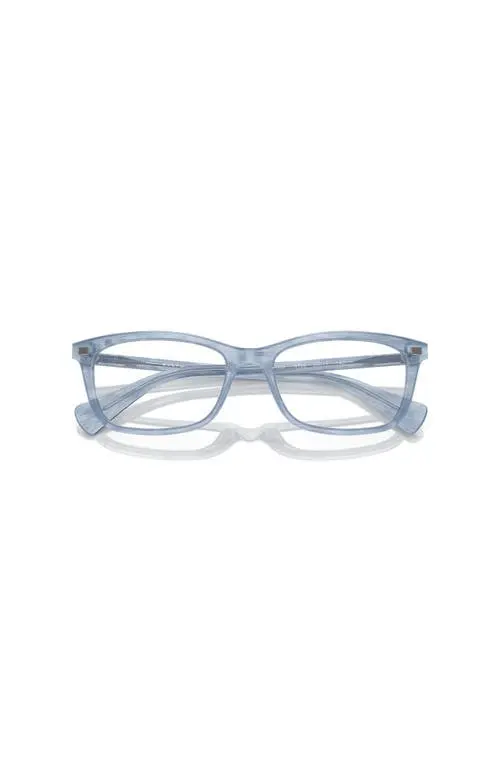 Ralph Lauren 51mm Rectangle Full Rim Eyeglasses - Blue