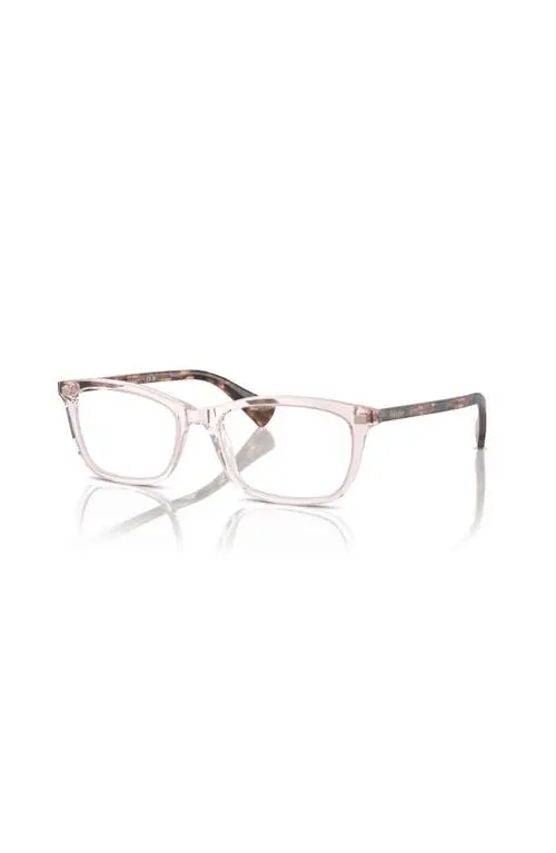 Ralph Lauren 51mm Rectangle Full Rim Eyeglasses - Pink