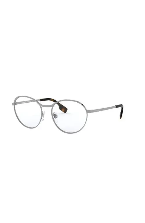 Burberry 53mm Round Full Rim Eyeglasses - Grey