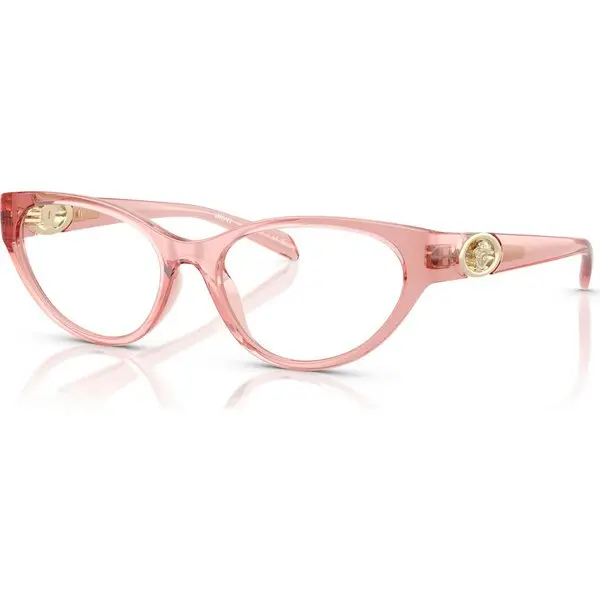 Versace 54mm Cat Eye Optical Glasses - Pink
