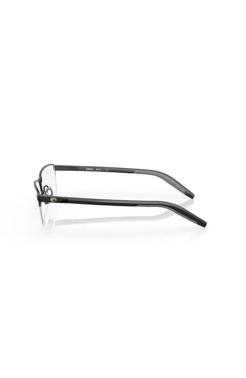 COSTA Bimini Road Rectangle Semi Rimless Eyeglasses - Black