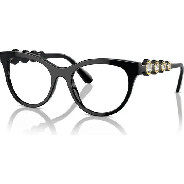 SWAROVSKI 54mm Round Optical Glasses - Black