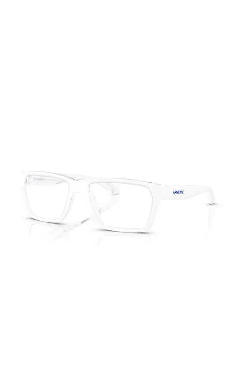 ARNETTE 53mm Rectangle Full Rim Eyeglasses - Transparent