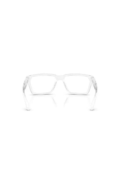 ARNETTE 53mm Rectangle Full Rim Eyeglasses - Transparent