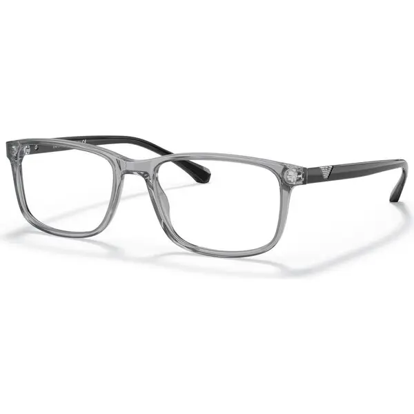 Emporio Armani 53mm Rectangle Optical Glasses - Grey