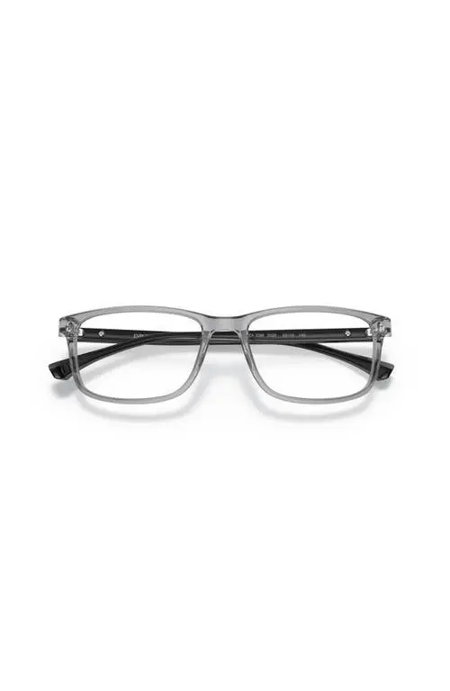 Emporio Armani Rectangle Eyeglasses - Grey