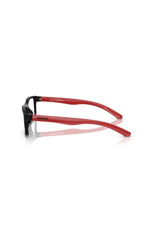 ARNETTE Rectangle Full Rim Eyeglasses - Black