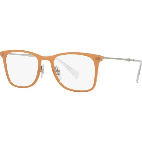 Ray-ban 49mm Square Full Rim Eyeglasses - Beige