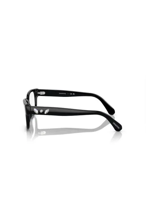 SWAROVSKI 54mm Rectangle Optical Glasses - Black