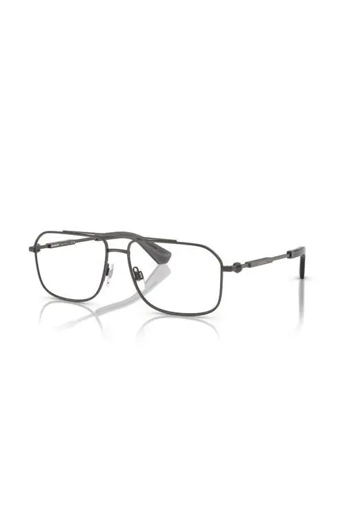 Burberry 58mm Rectangle Optical Glasses - Grey
