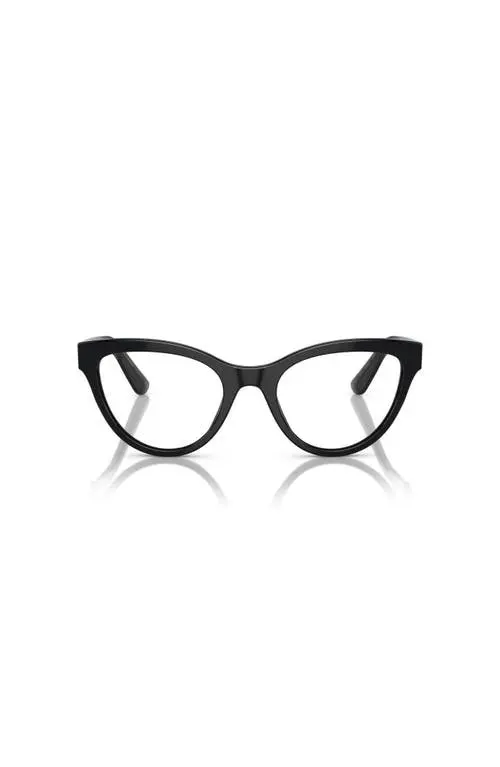Dolce & Gabbana 50mm Butterfly Eyeglasses - Black