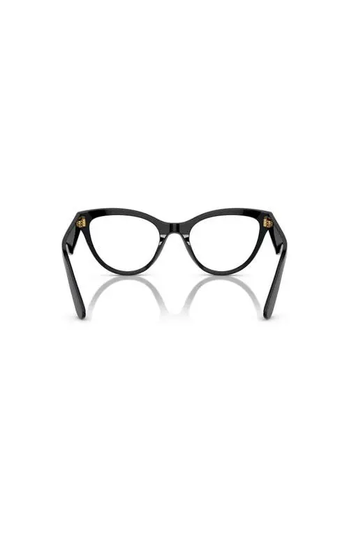 Dolce & Gabbana 50mm Butterfly Eyeglasses - Black