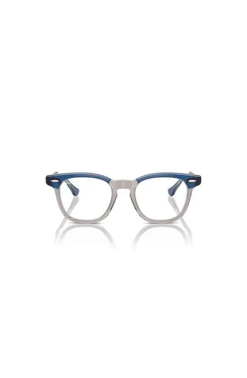 Ray-ban 43mm Square Eyeglasses - Blue