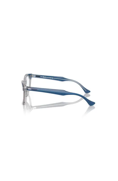 Ray-ban 43mm Square Eyeglasses - Blue