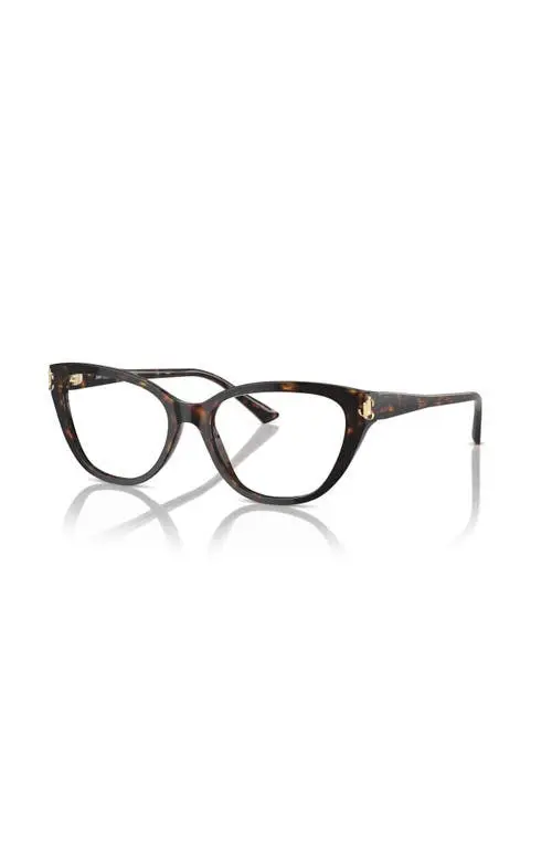 JIMMY CHOO 52mm Cat Eye Eyeglasses - Tortoise