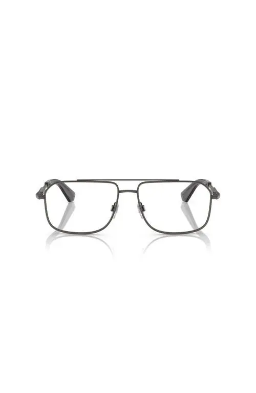 Burberry 56mm Rectangle Eyeglasses - Grey
