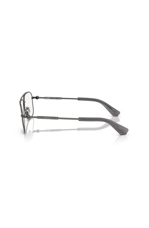 Burberry 56mm Rectangle Eyeglasses - Grey