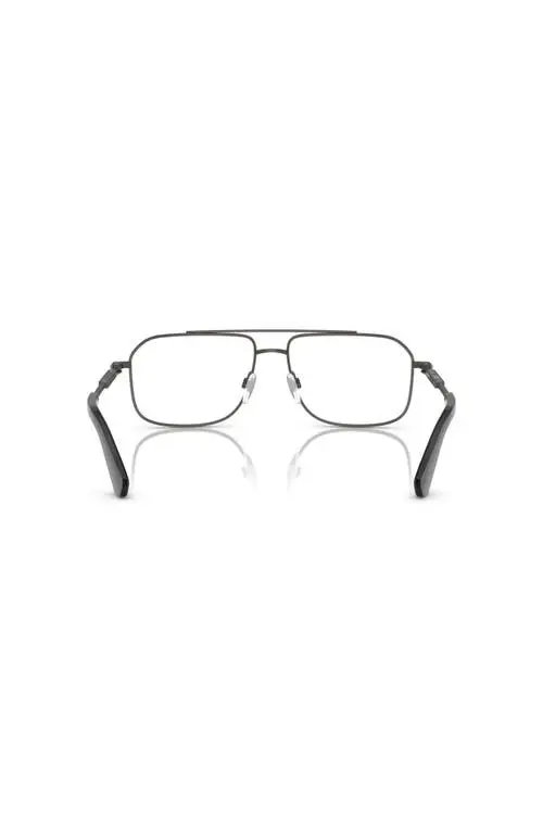 Burberry 56mm Rectangle Eyeglasses - Grey