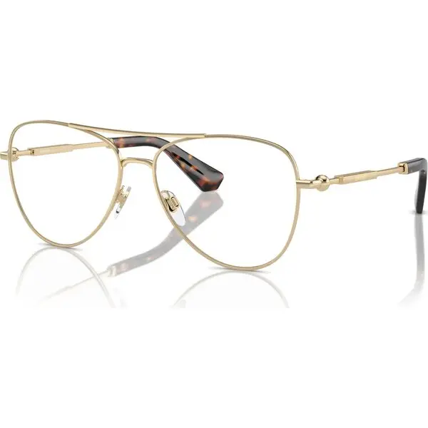Burberry 55mm Pilot Optical Glasses - Gold