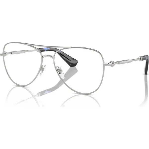 Burberry 55mm Pilot Optical Glasses - Silver