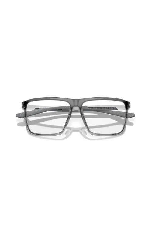 COSTA 55mm Rectangle Full Rim Eyeglasses - Grey