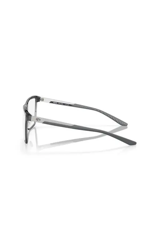 COSTA 55mm Rectangle Full Rim Eyeglasses