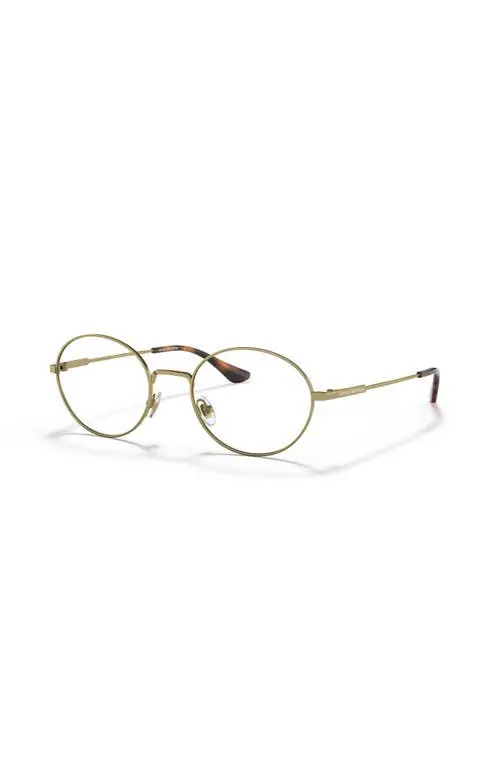 Brooks Brothers 52mm Oval Optical Glasses - Gold