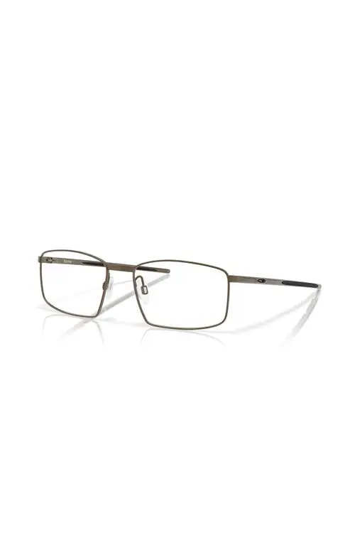 Oakley 56mm Square Full Rim Eyeglasses - Grey