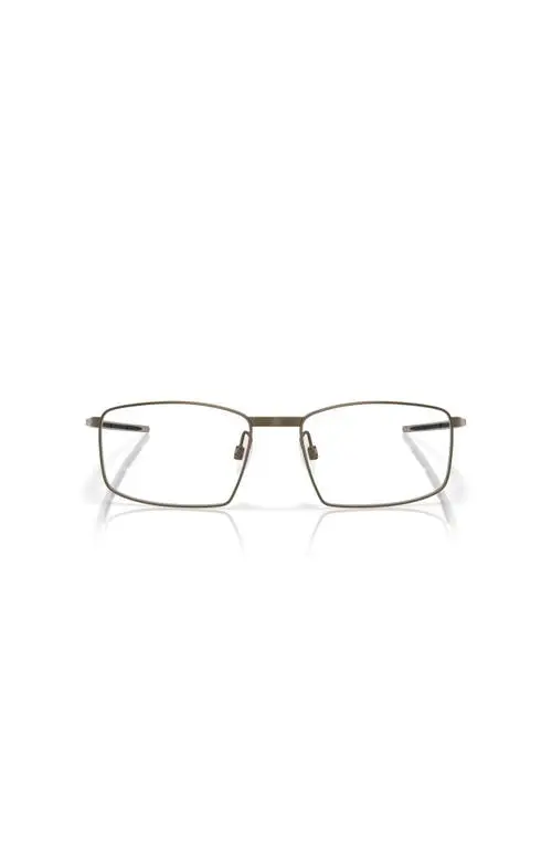 Oakley 56mm Square Full Rim Eyeglasses - Grey