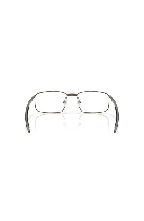 Oakley 56mm Square Full Rim Eyeglasses - Grey