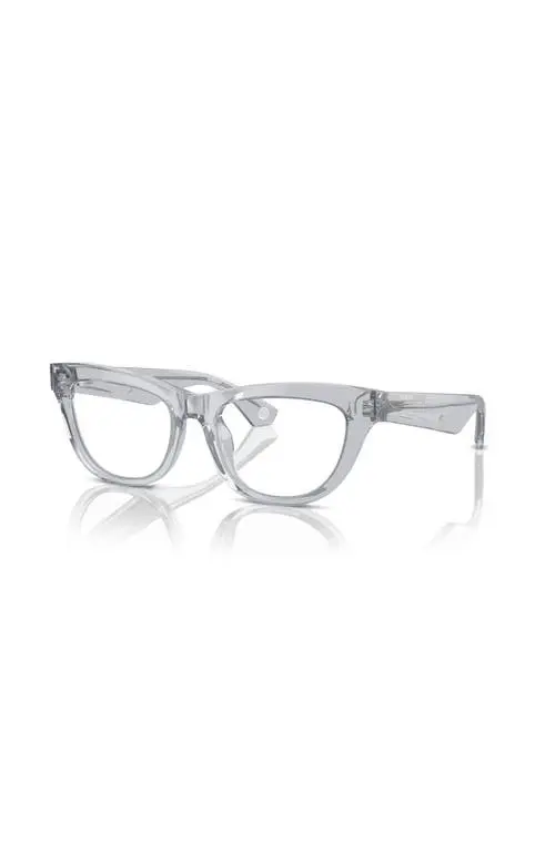 Burberry 50mm Rectangle Full Rim Optical Glasses - Grey