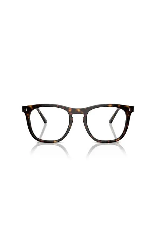 Ray-ban 51mm Square Optical Glasses - Tortoise