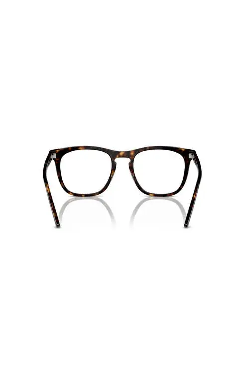 Ray-ban 51mm Square Optical Glasses - Tortoise