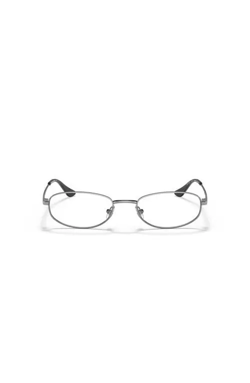 Brooks Brothers Oval Full Rim Eyeglasses - Grey
