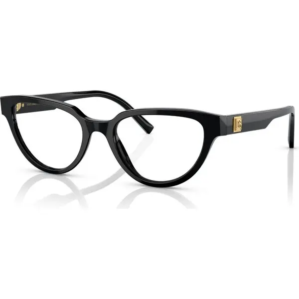 Dolce & Gabbana 53mm Butterfly Optical Glasses - Black