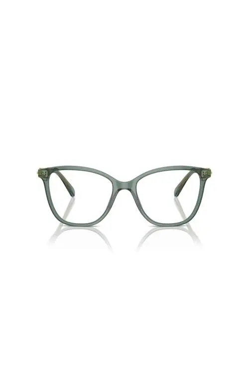 SWAROVSKI 54mm Square Eyeglasses - Green