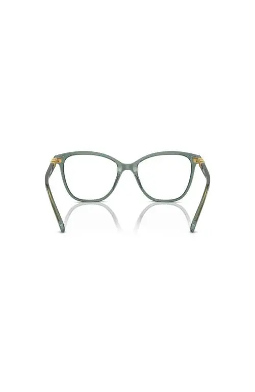 SWAROVSKI 54mm Square Eyeglasses - Green