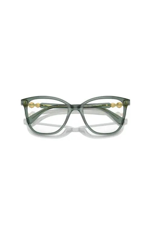 SWAROVSKI 54mm Square Eyeglasses - Green