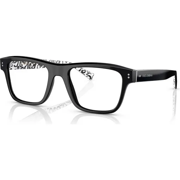 Dolce & Gabbana 53mm Square Optical Glasses - Black