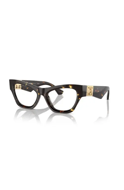 Burberry 53mm Cat Eye Optical Glasses - Brown