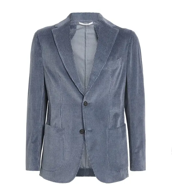 Eleventy Cotton-cashmere Corduroy Blazer