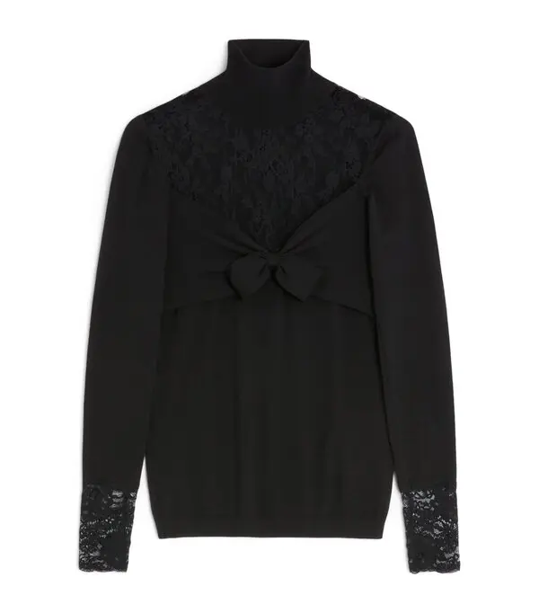 Valentino Garavani Virgin Wool Bow Top