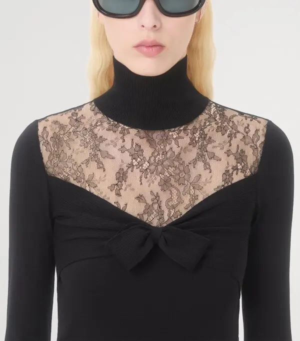 Valentino Garavani Virgin Wool Bow Top