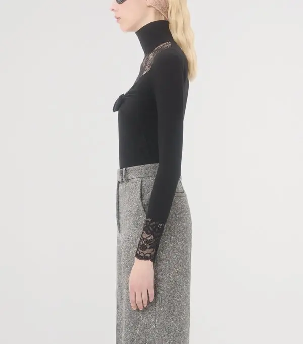 Valentino Garavani Virgin Wool Bow Top