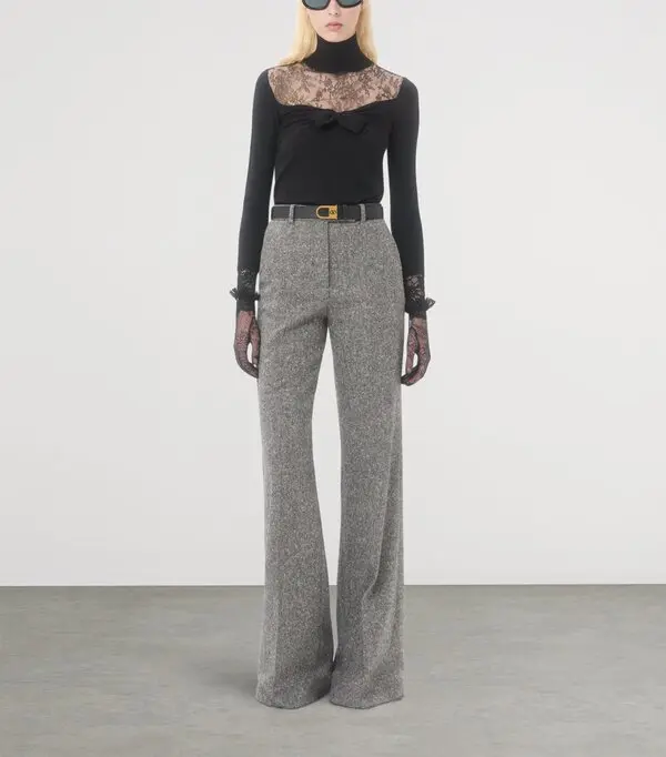 Valentino Garavani Virgin Wool Bow Top