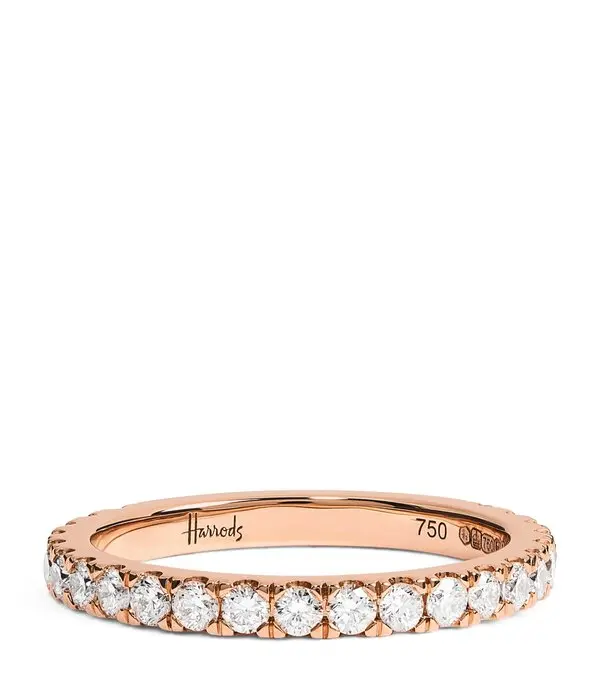 Harrods Diamond Eternity Ring - Rose Gold